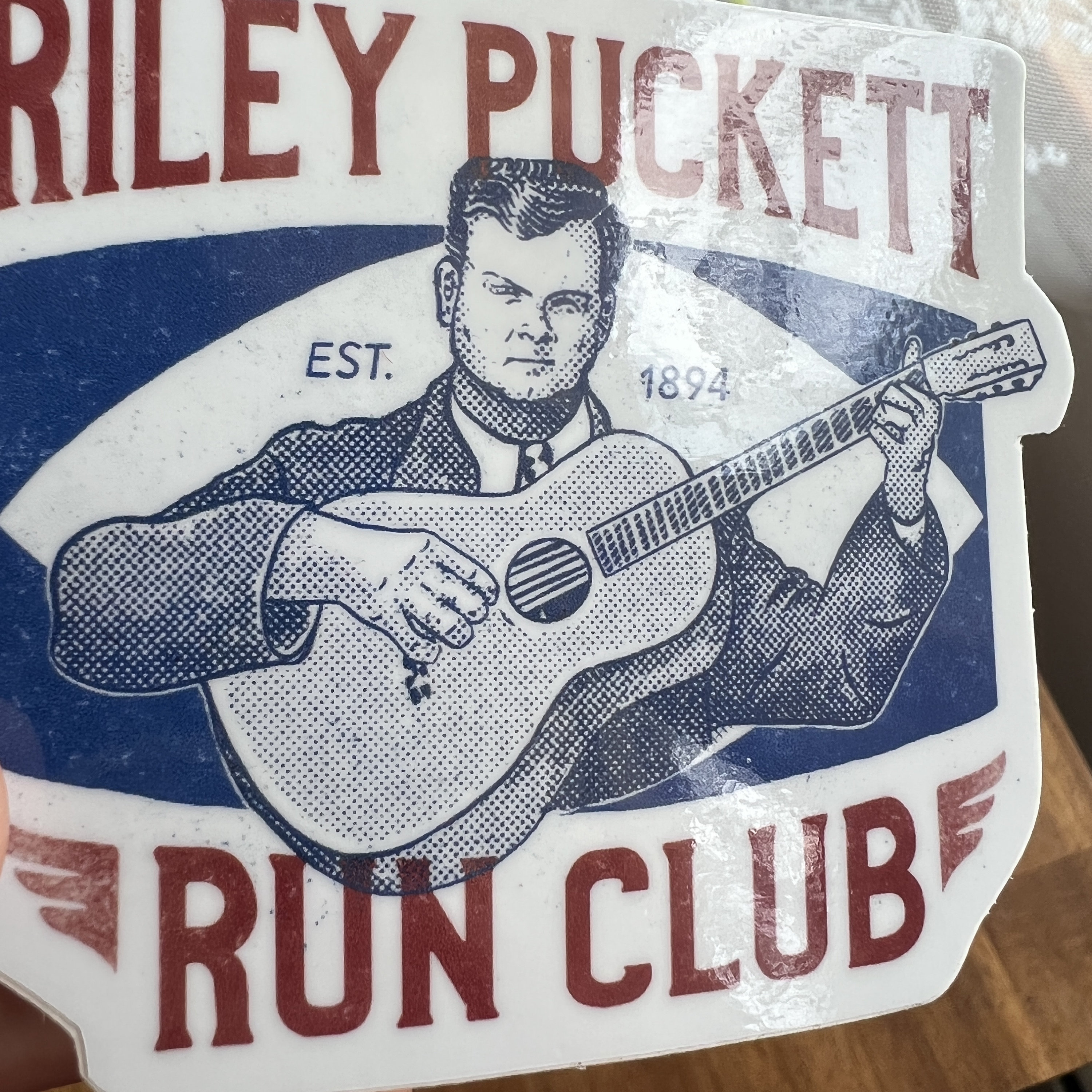 Riley Puckett Run Club Sticker - Etsy