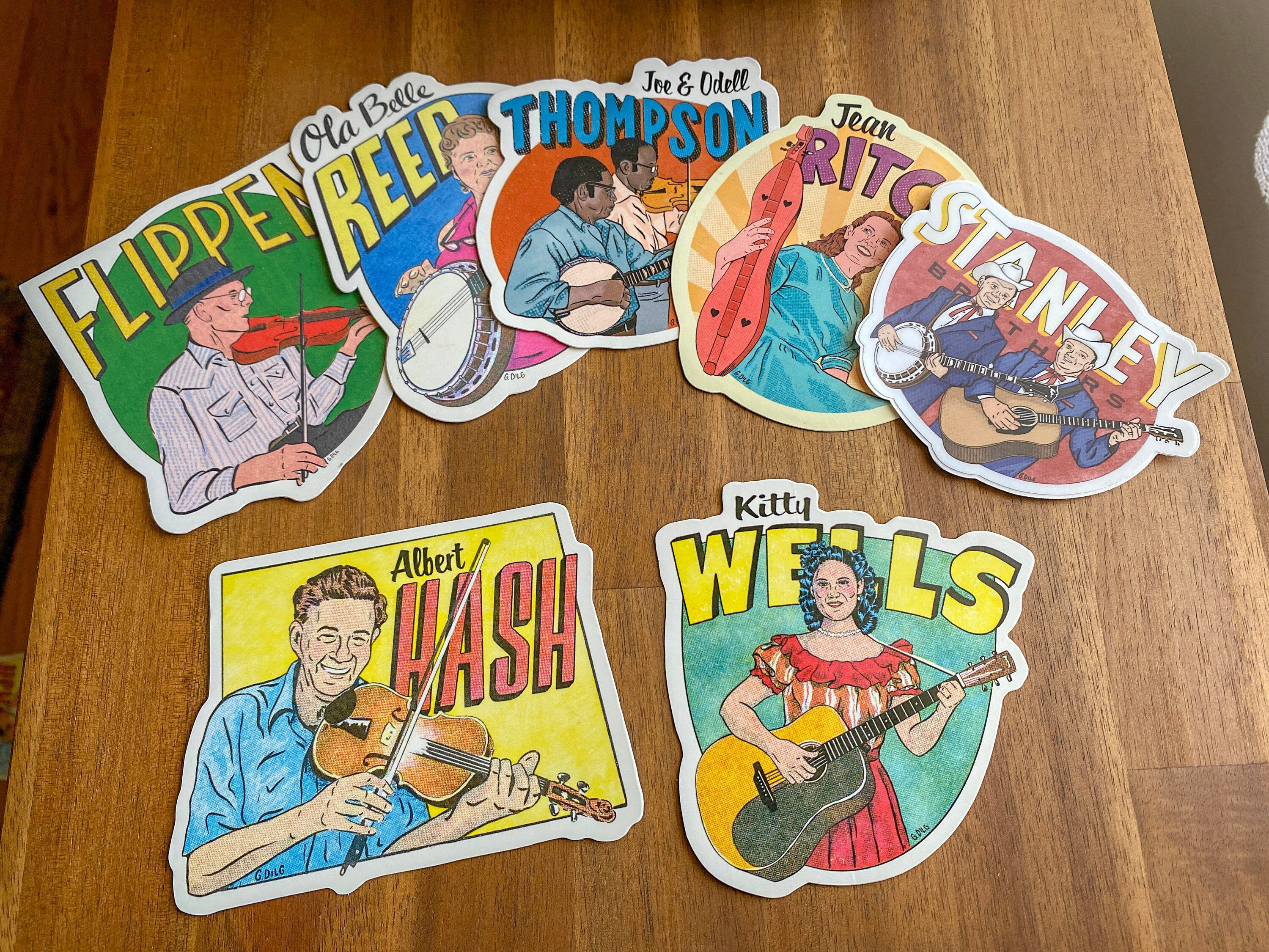 Trad Music Superhero Sticker 7-pack - Etsy