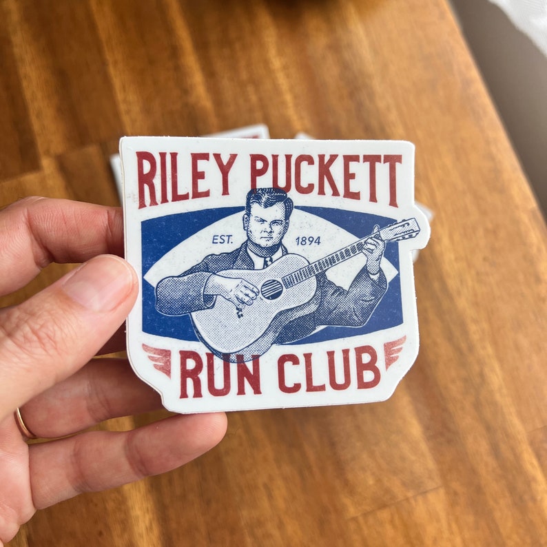 Riley Puckett Run Club Sticker - Etsy