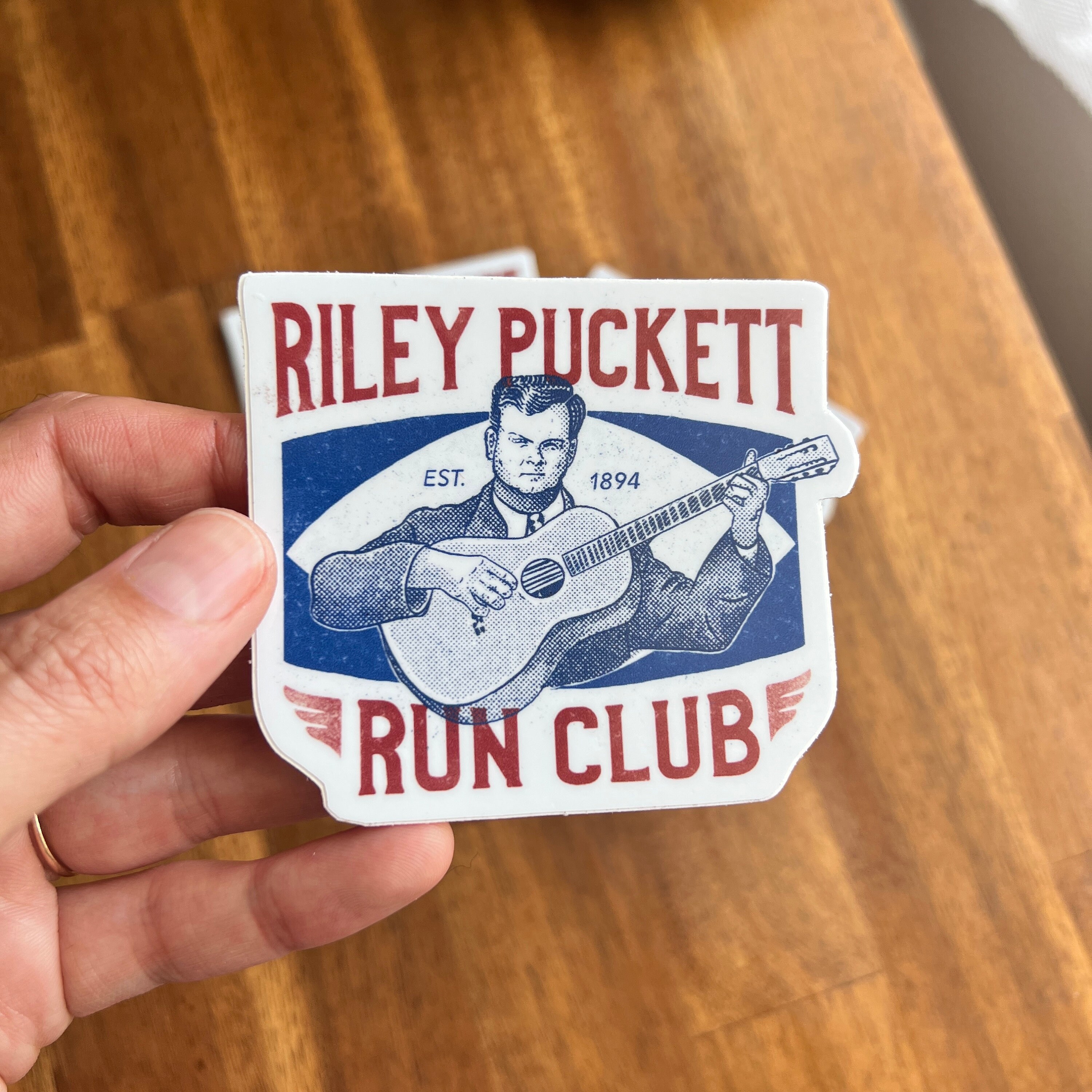 Riley Puckett Run Club Sticker - Etsy