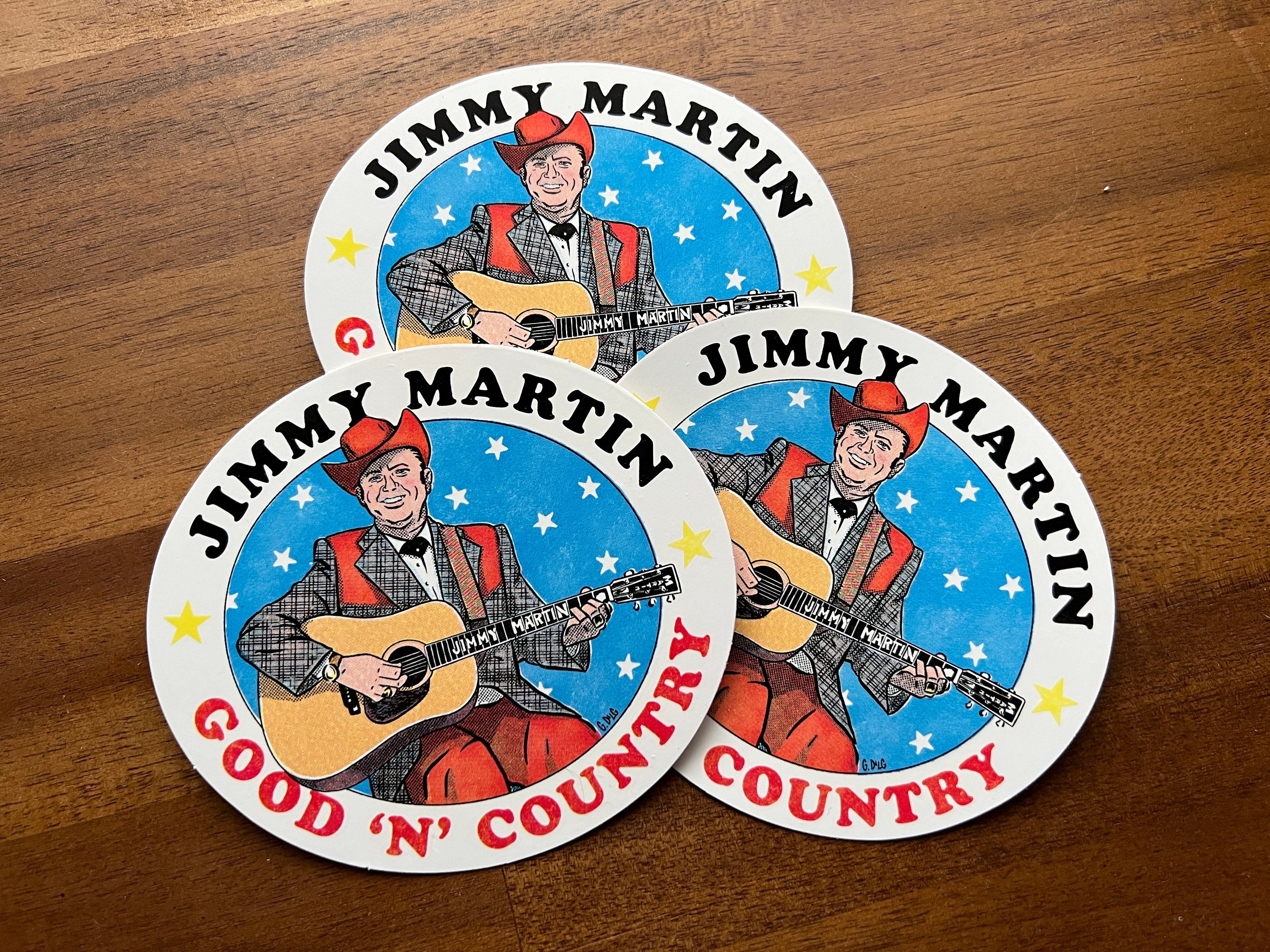 Jimmy Martin Screenprint Sticker Decal - Etsy