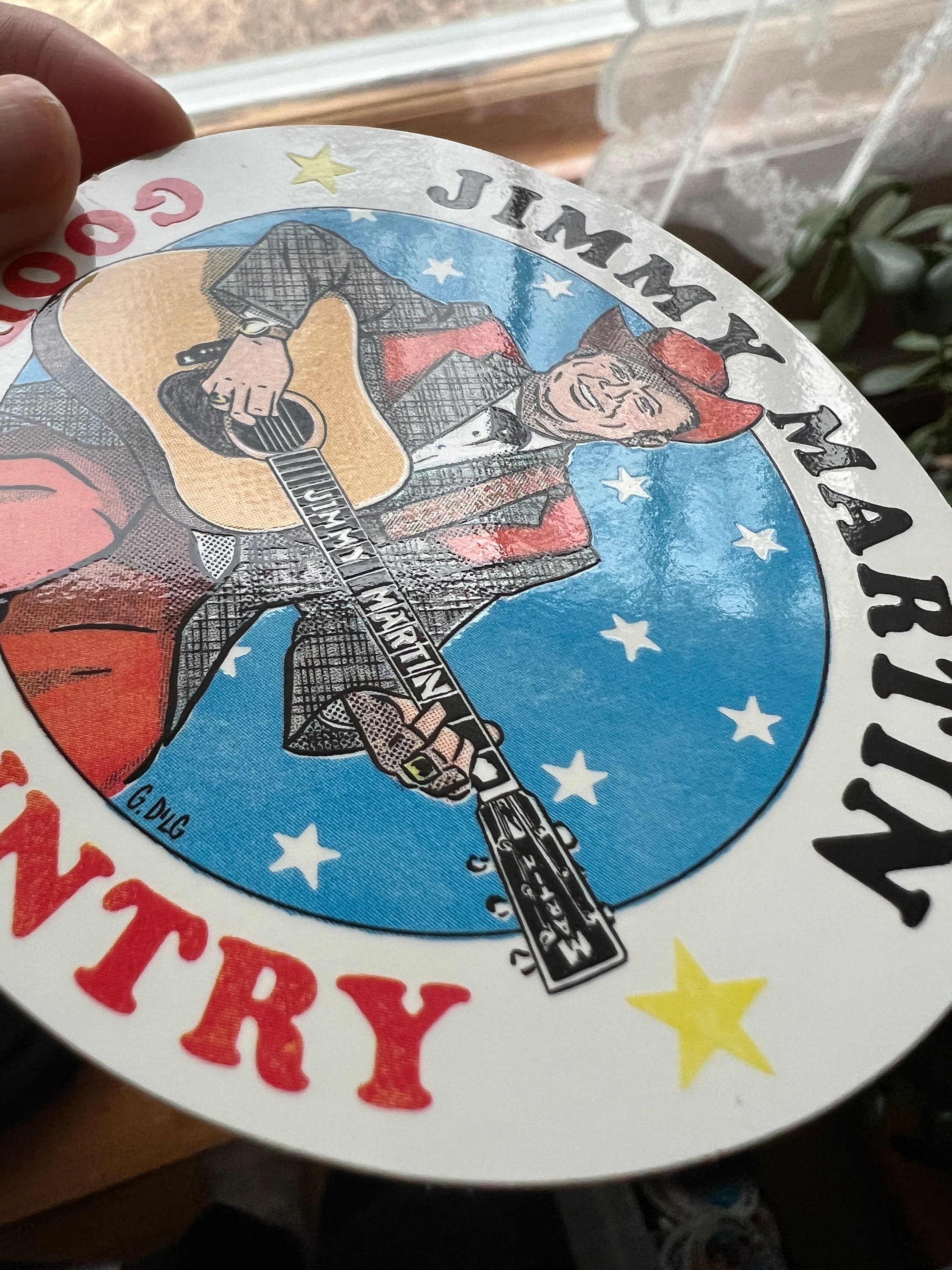 Jimmy Martin Screenprint Sticker Decal - Etsy