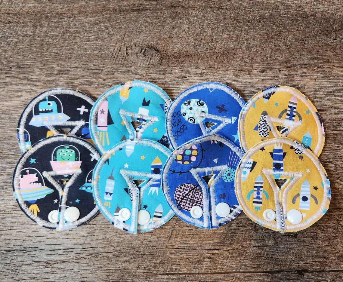 G-tube Pads Space Boy Style / G-tube Cover/ Button Feeding Tube Pads ...