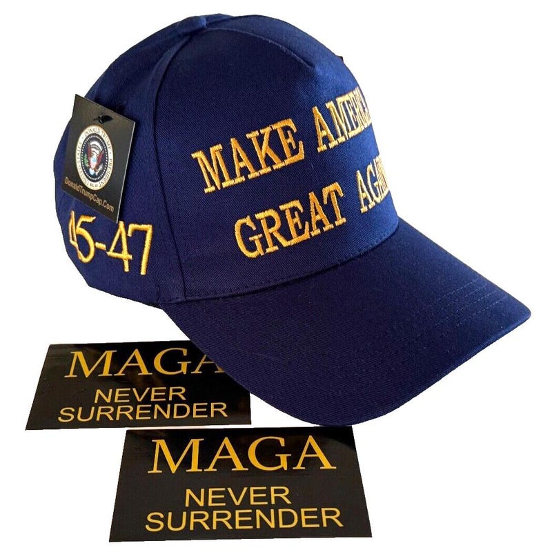 Black and Gold Trump Hat - Etsy