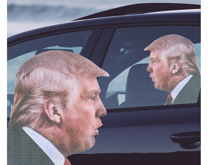 President Donald Trump Car Sticker Decal Life Person Passenger Side ...