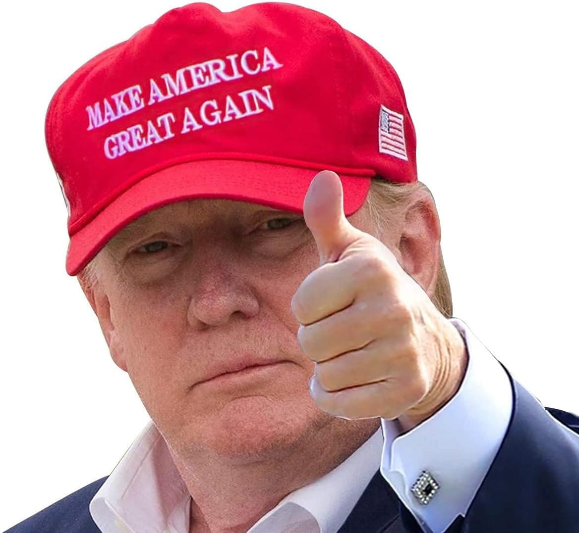 Ride With Trump MAGA Hat ..car Window Sticker 2 Trump 2024 Decals ...