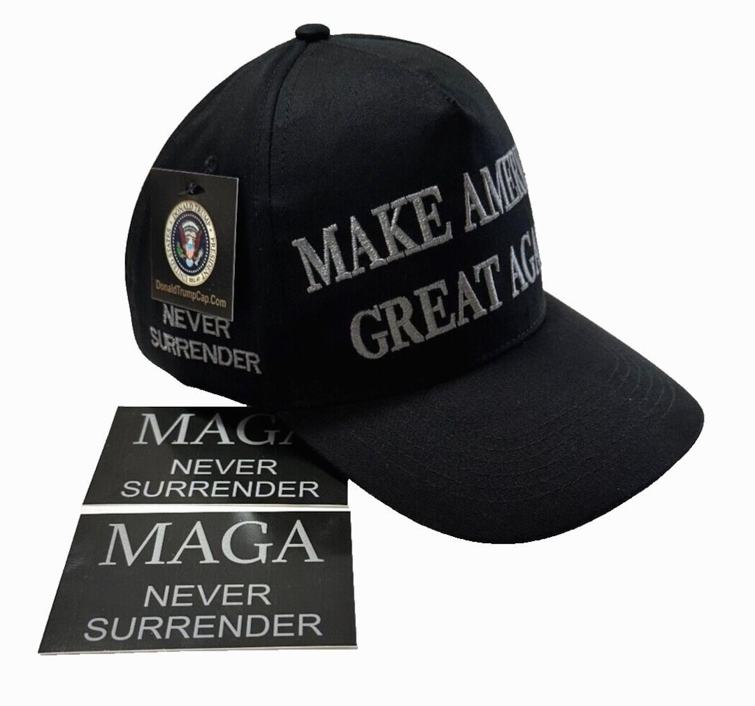 Trump... MAGA ..never Surrender... Hat..+ 2 Decals... Hot New Color! - Etsy