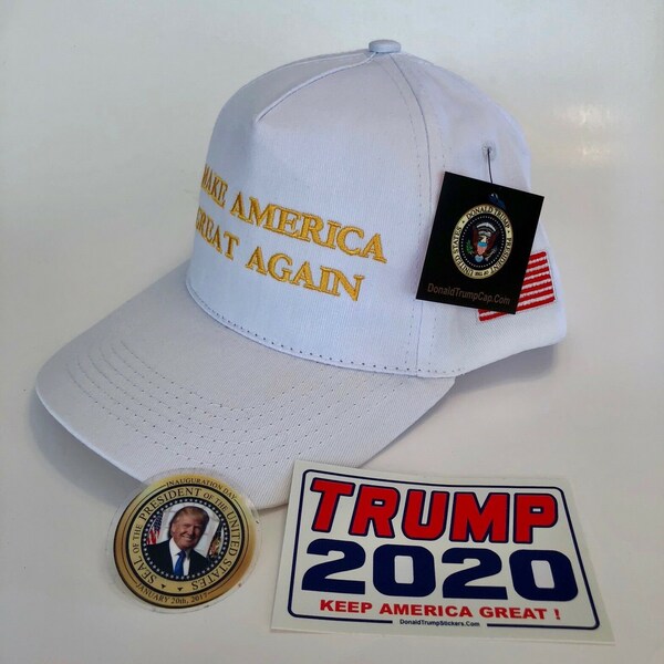 White Gold Maga Hat - Etsy