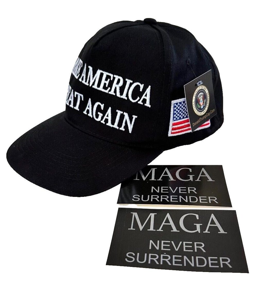 Trump .. 45-47 Hat..2024..make America Great Again..maga..black + 2 ...