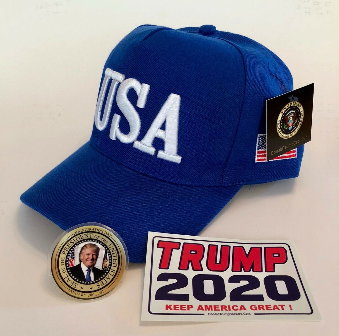 Usa..45...trump...hat...make America Great Again Cap..maga Blue + 2 ...