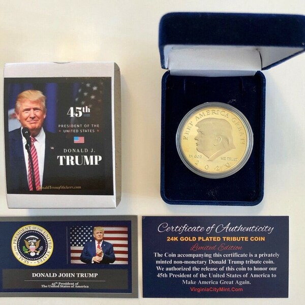 Trump Gold Coin - Etsy
