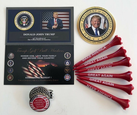 Donald Trump ..MAGA Golf Ball Marker & Hat Clip 6 MAGA Golf | Etsy
