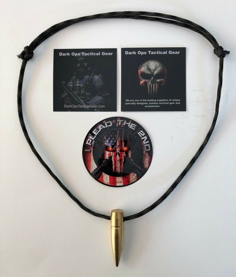 50 Caliber HOG TOOTH Sniper Paracord ...necklace ... 1 Decal | Etsy