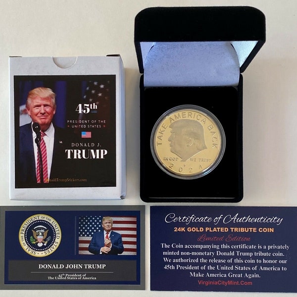 Trump 2024 Gold Coin - Etsy