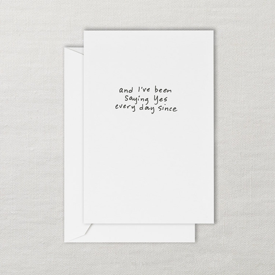I Said Yes Card - Etsy