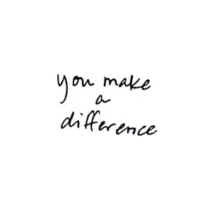 You Make a Difference Card - Etsy