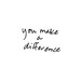 You Make a Difference Card - Etsy