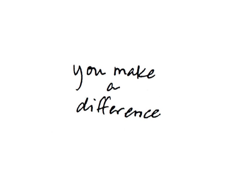 You Make a Difference Card - Etsy