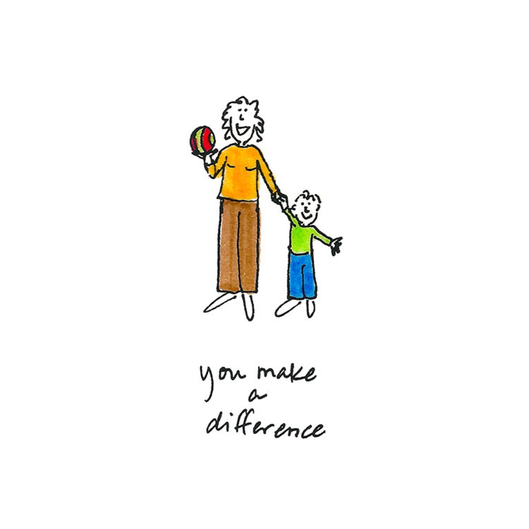 You Make a Difference Card - Etsy