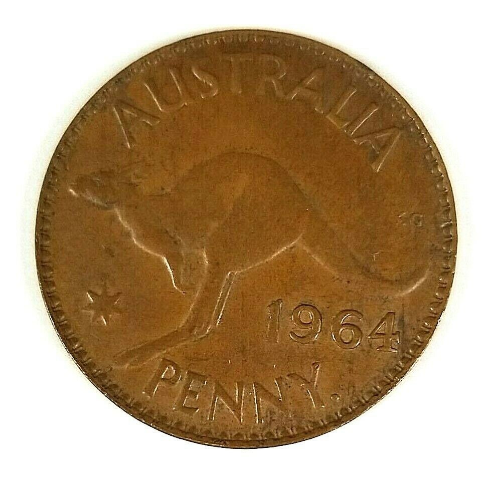 1964 Australia Penny 97% Copper Melbourne 1/1/4 Inch or 3cm Diameter - Etsy