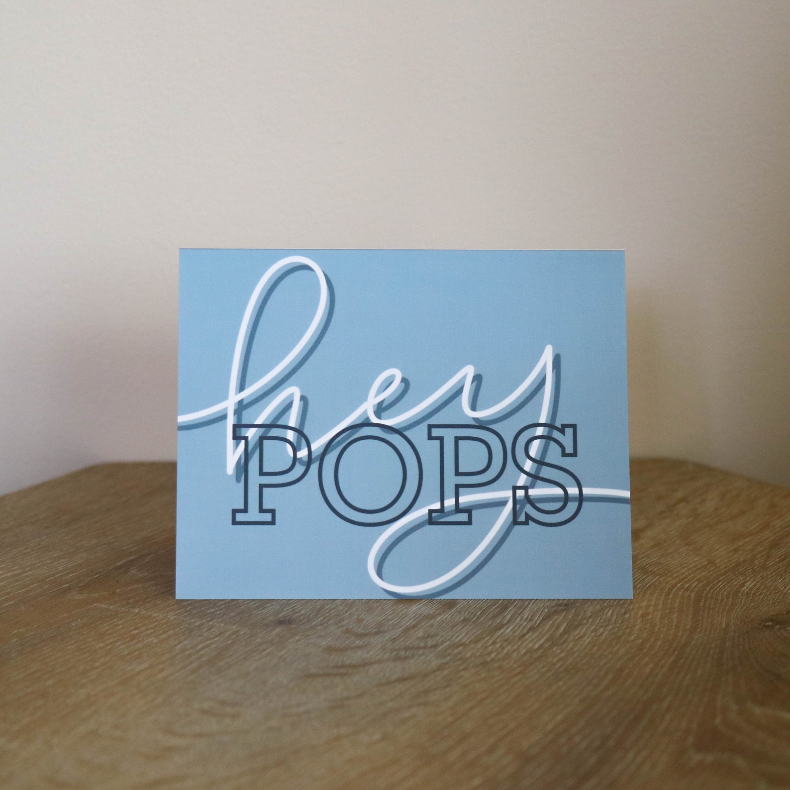 Hey Pops Card - Etsy