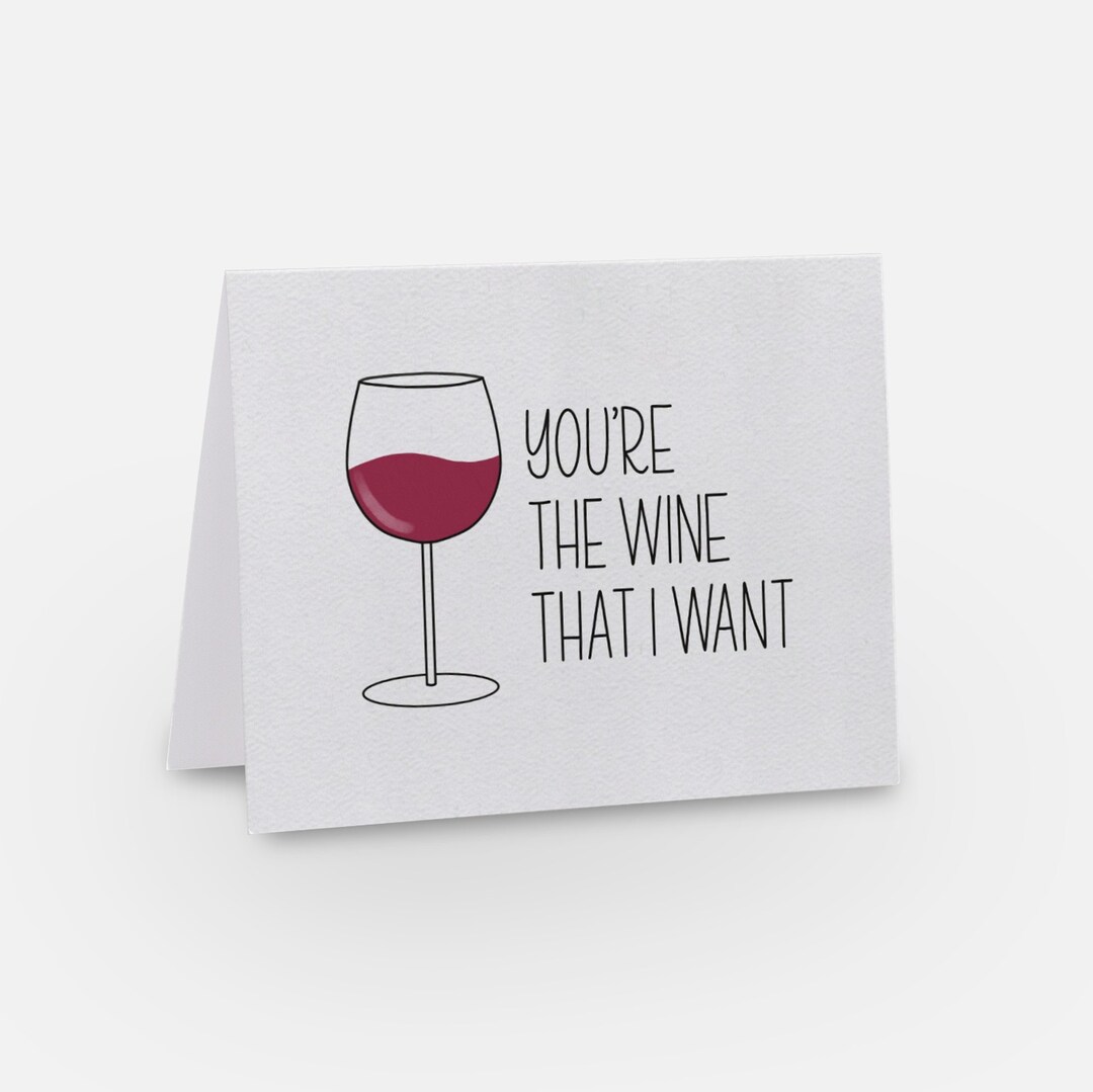 You're the Wine That I Want Card - Etsy Österreich