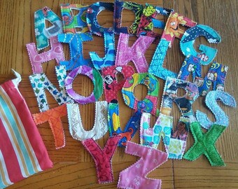 Fabric letters | Etsy