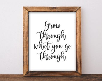 Inspirational Art Strongest Tree Instant Download Black - Etsy