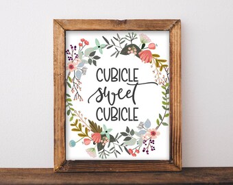 Cubicle Printables Office Wall Decor Cubicle Sweet Cubicle - Etsy UK