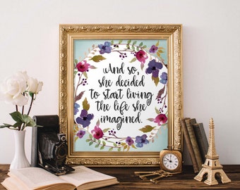 Printable Art Emily Dickinson quote Forever is Composed of | Etsy