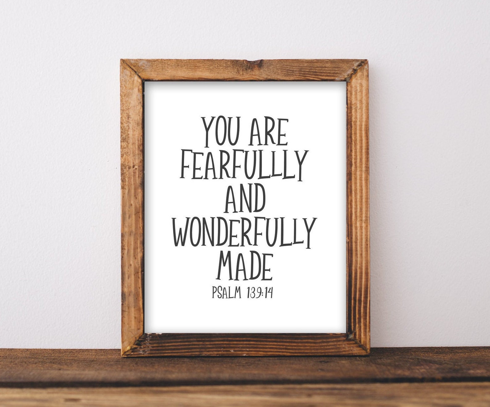 Printable Wall Art You are fearfully and wonderfully made | Etsy