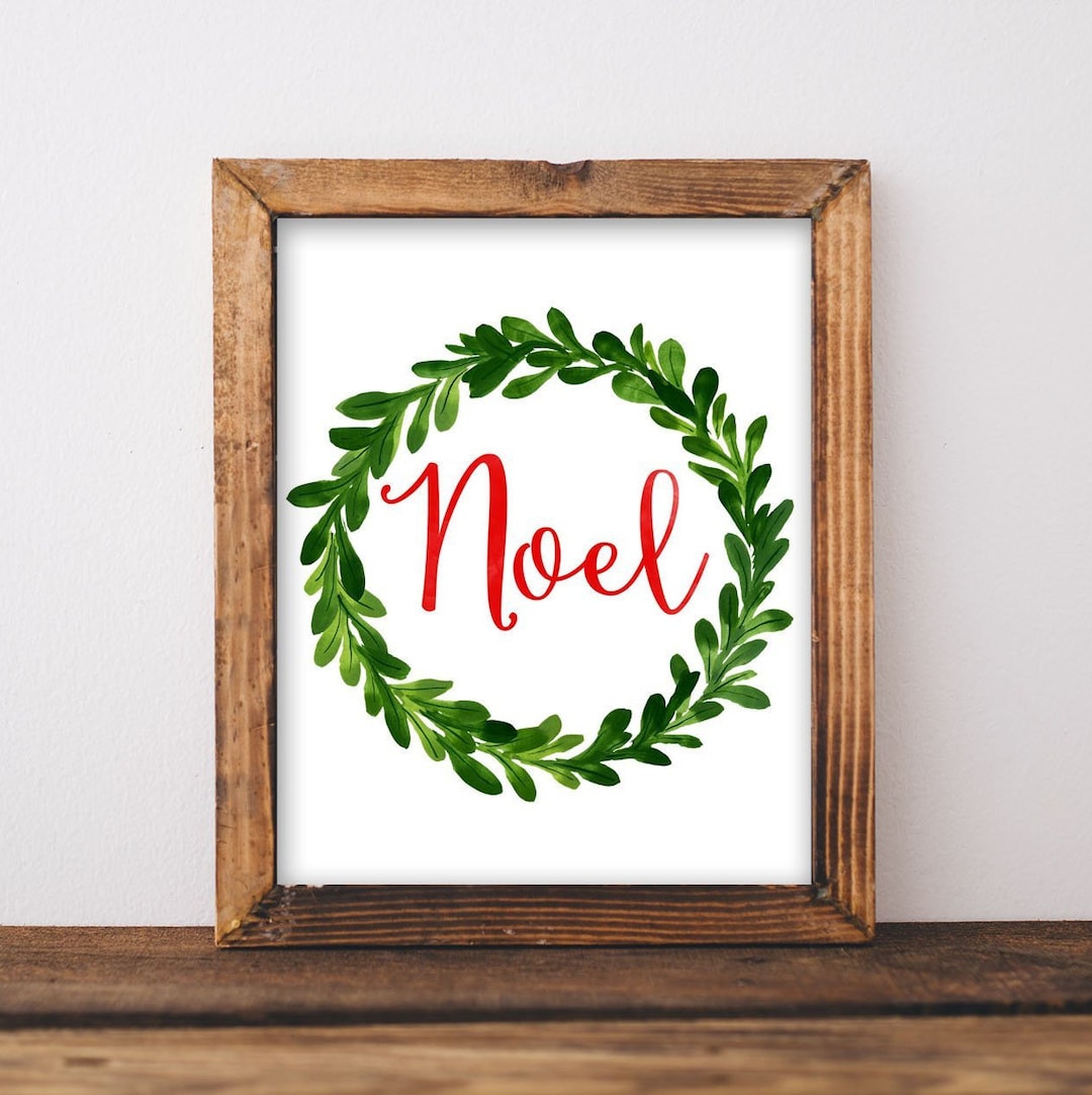 Christmas Printable Art, Noel Printable, Merry Christmas Print ...
