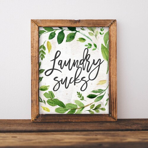 Printable Wall Art Laundry Stinks Laundry Room Decor - Etsy