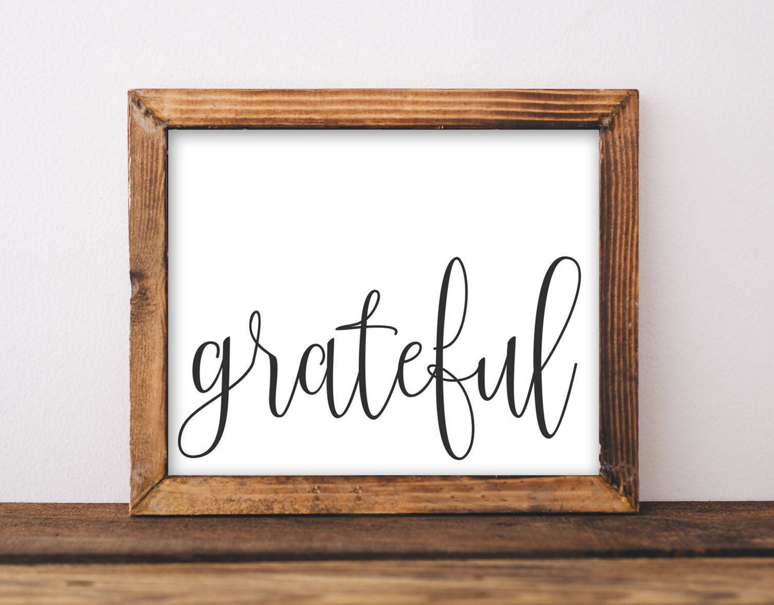Grateful Printable Wall Art Printable Quote Home Decor Wall - Etsy