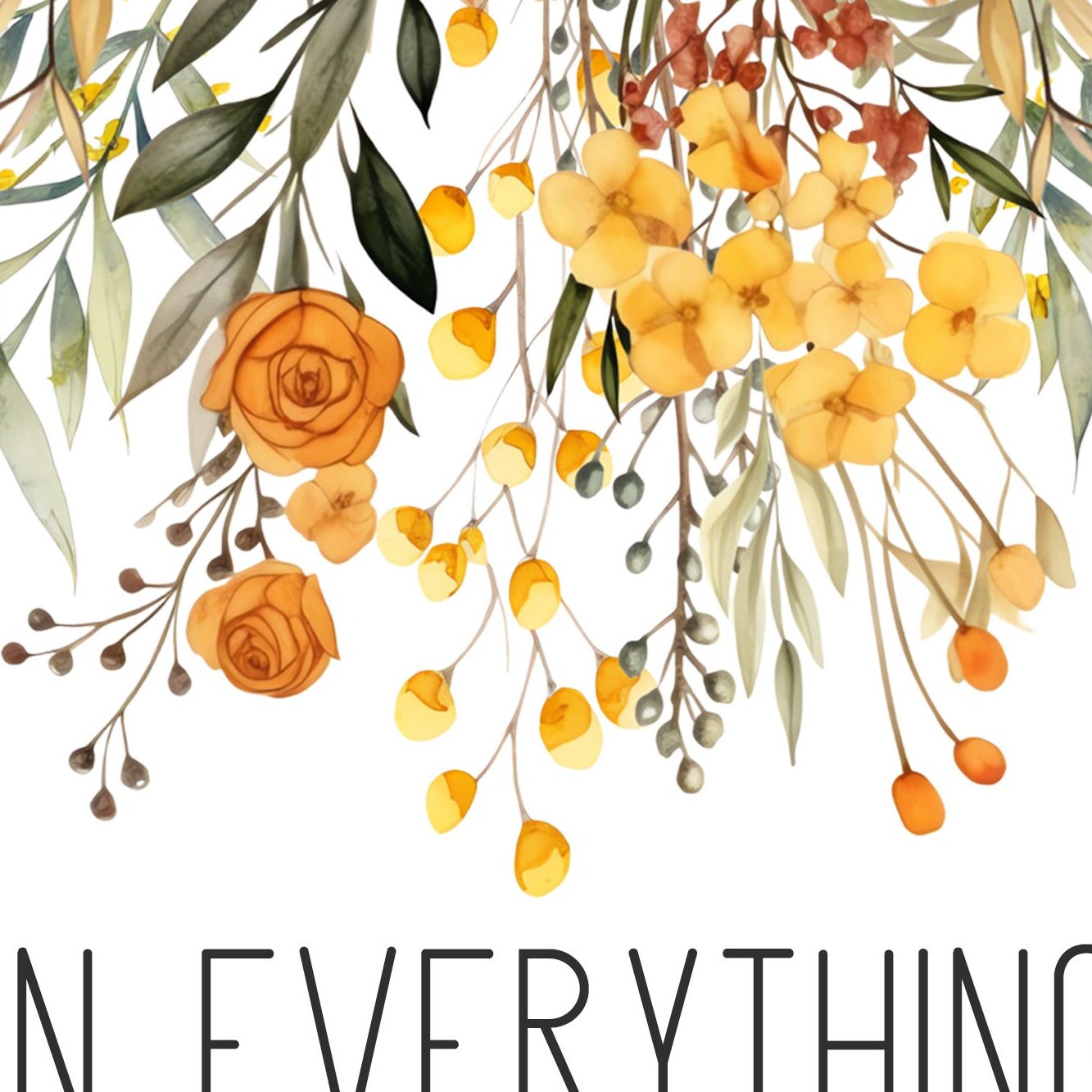 Give Thanks Bible Verse Printable | 1 Thessalonians 5:18 Scripture Wall ...