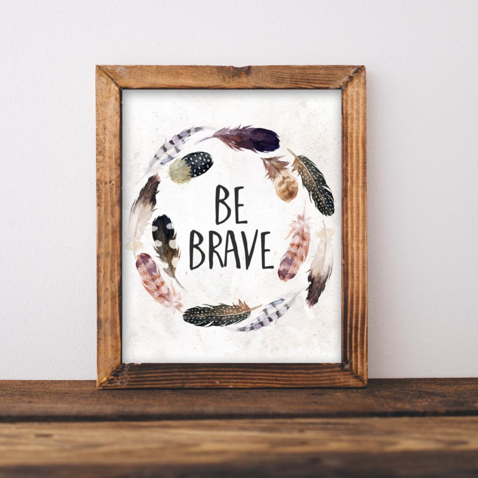 Be Brave Printable Art Tribal Printable Quote Tribal Nursery - Etsy
