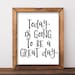Happy Printable Art I Think I'll Just Be Happy Today - Etsy