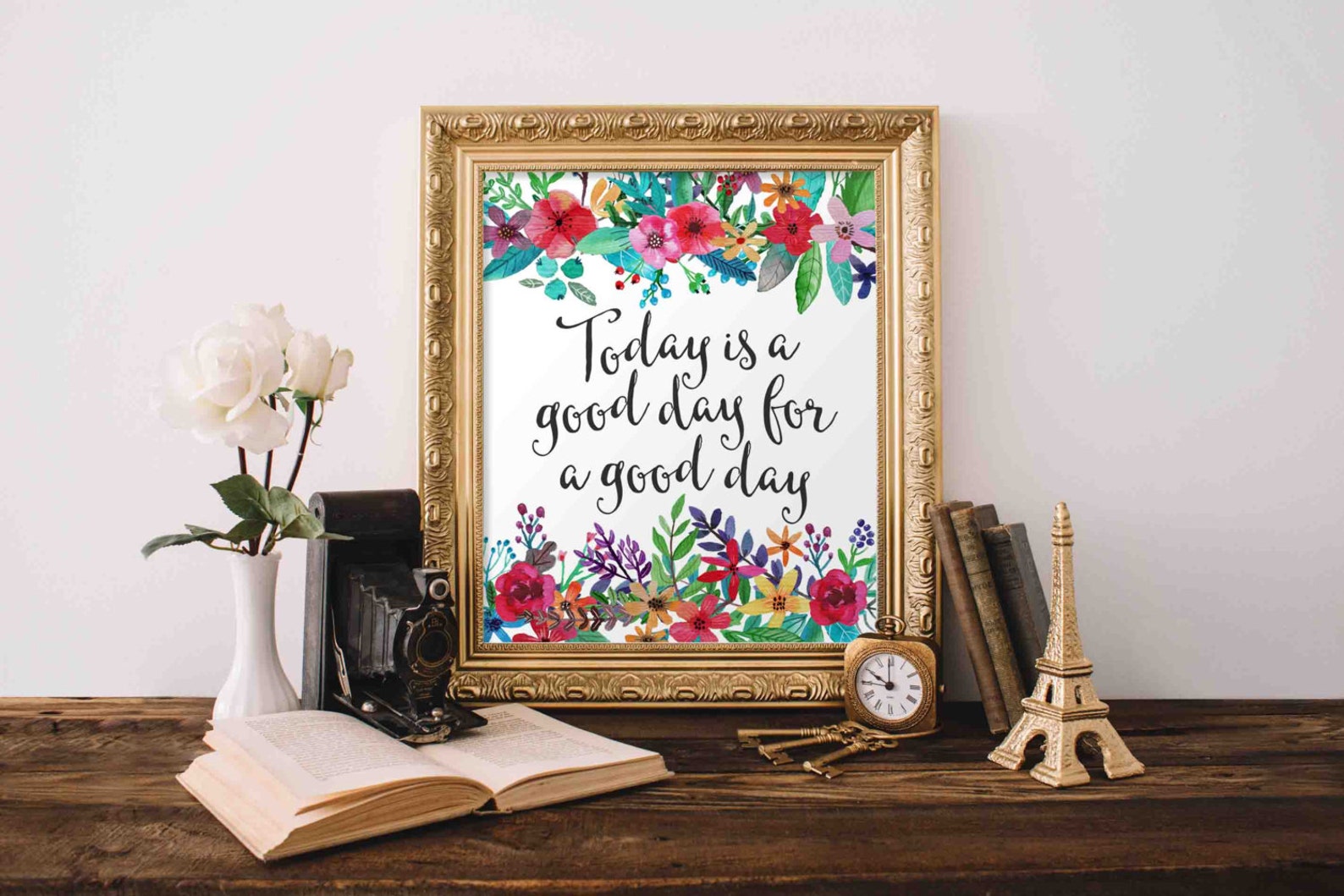 Motivational Wall Art Today is a Good Day for a Good Day | Etsy