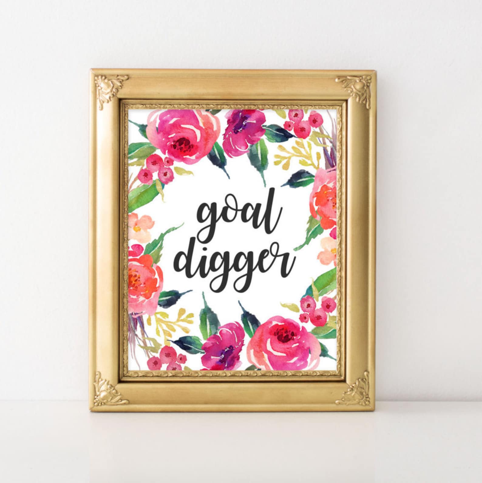 Goal Digger Printable Art Office Decor Work Decor Printable - Etsy