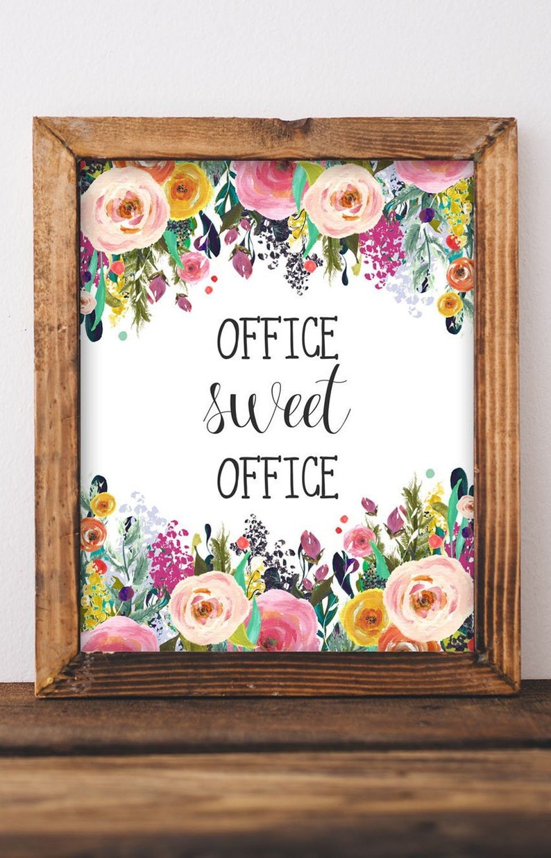 Printable Wall Art 8x10 Office Sweet Office Decor DIY Home | Etsy
