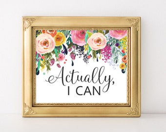 Actually I Can - Etsy