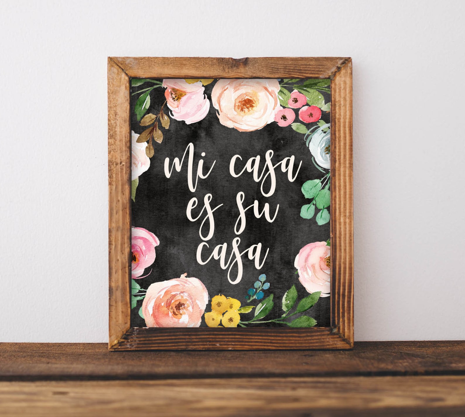 Printable Wall Art Mi Casa Es Su Casa Entryway Sign Living - Etsy