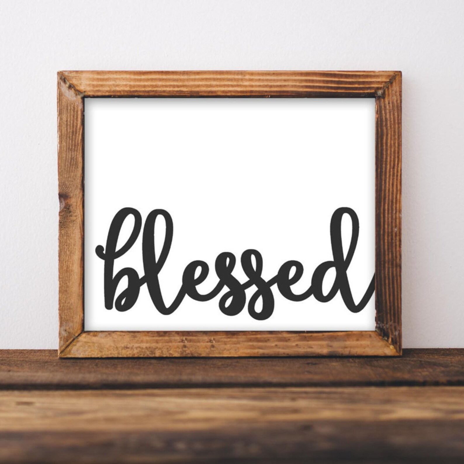 Blessed Printable Wall Art 8x10 Blessed Quote Home Decor | Etsy