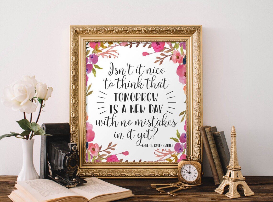 Printable Wall Art Anne of Green Gables Quote Printable Anne - Etsy