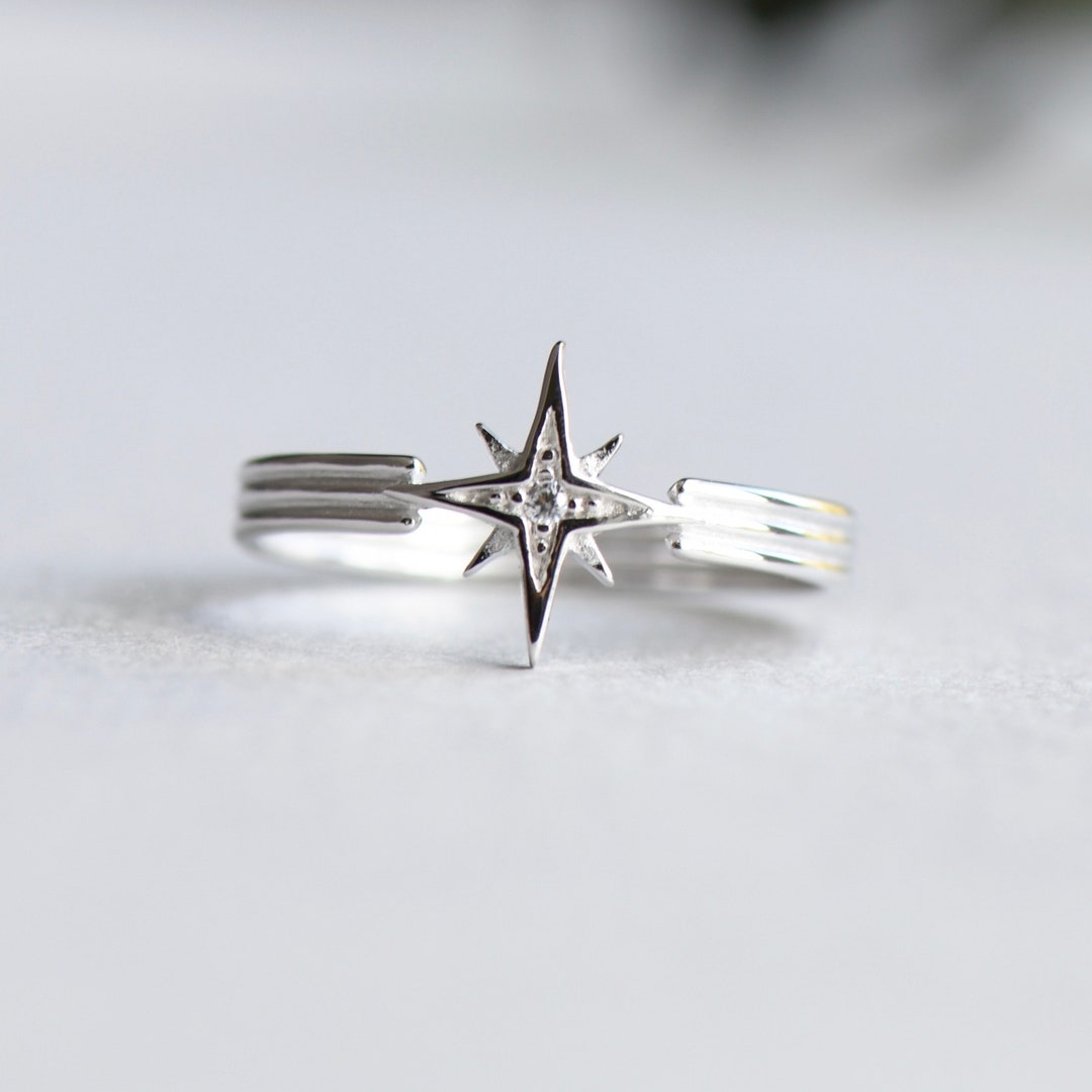 Starburst Ring, 925 Sterling Silver Ring, Celestial Ring, Star Ring ...