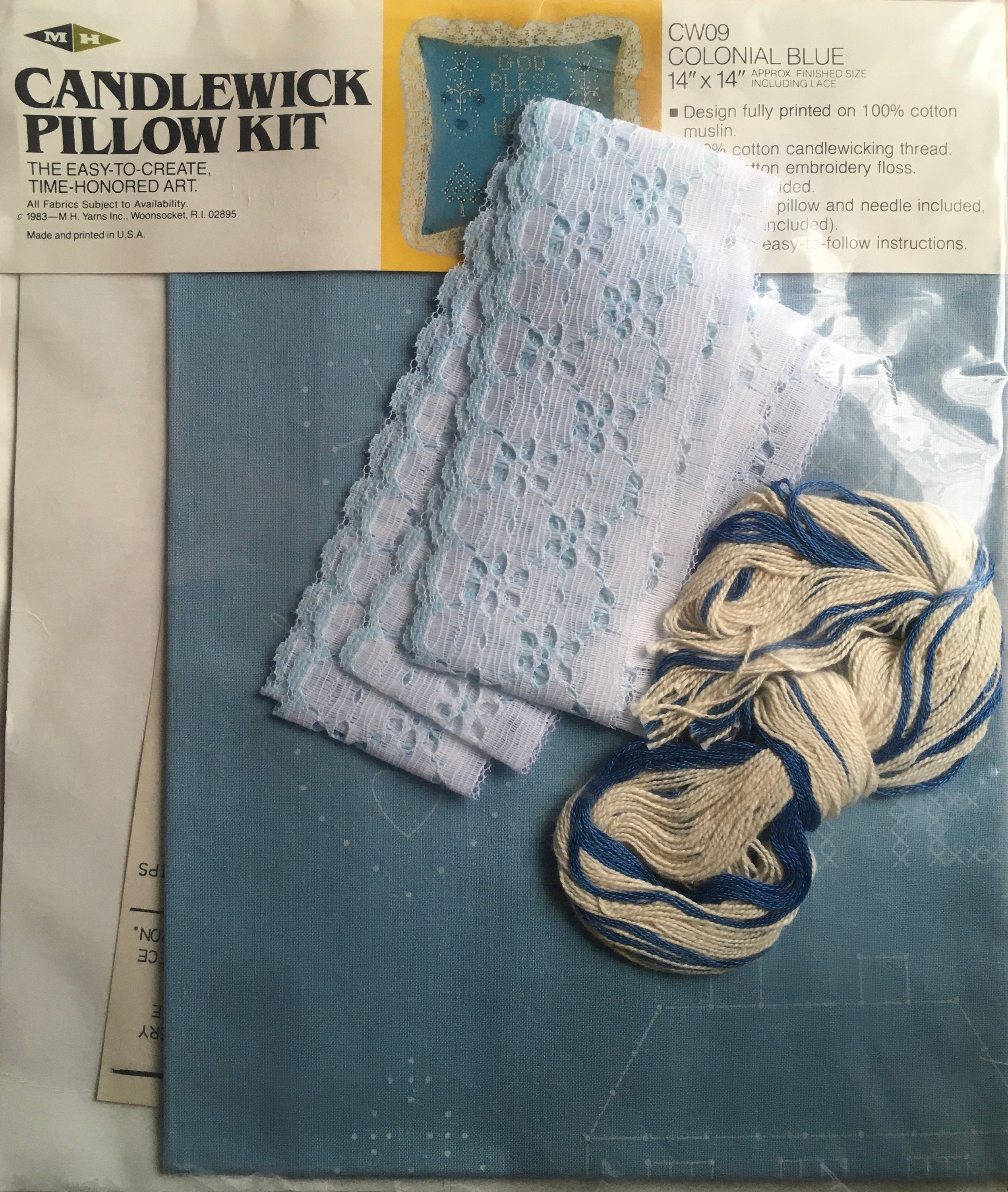 Candlewick Pillow Kit 09 vintage - Etsy