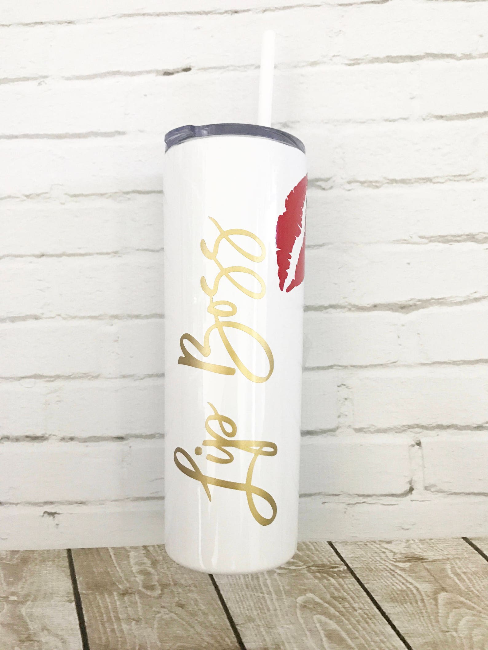 Lip Boss Stainless Steel Tumbler Lip Boss Cup Lipstick Cup | Etsy