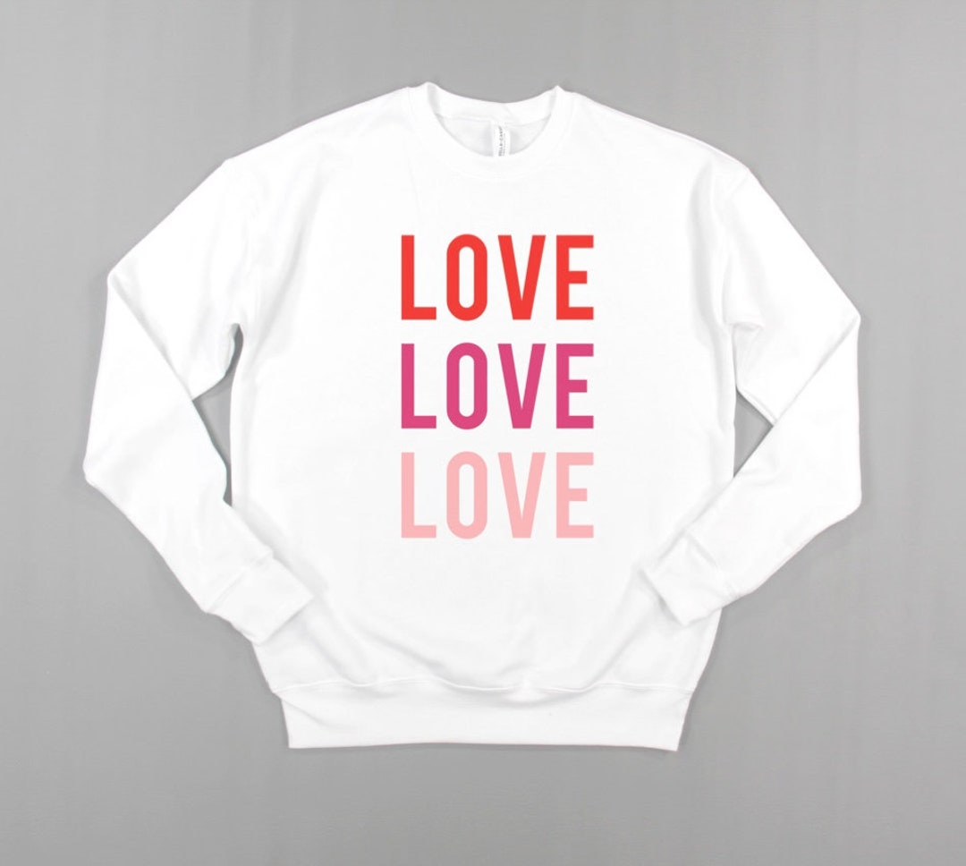 Sudadera Love Ombre Ropa de San Valentín Sudadera de San Valentín Ropa ...