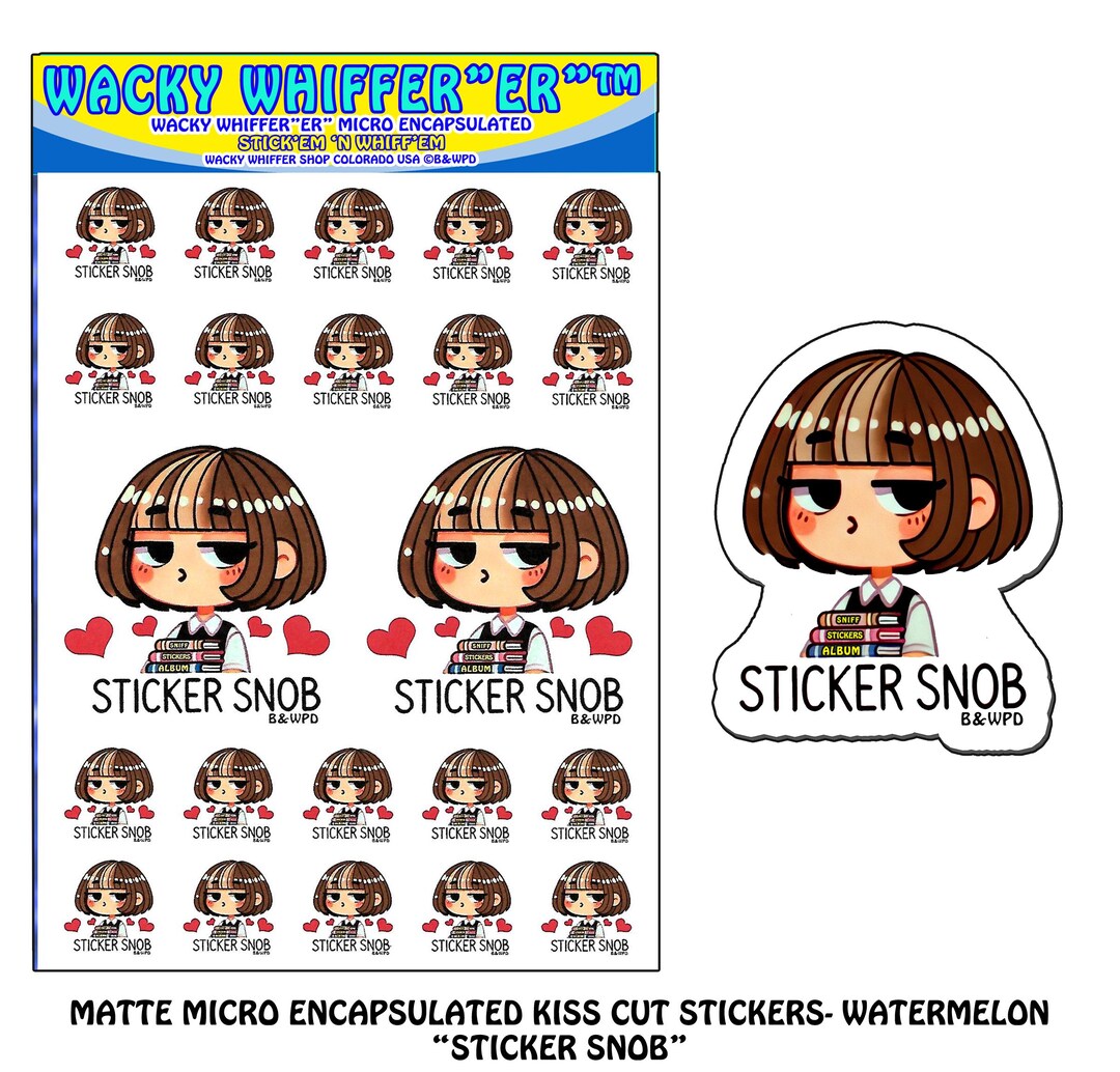 KISSCUT Scented Scratch and Sniff Stickers. Sticker Snob Watermelon ...