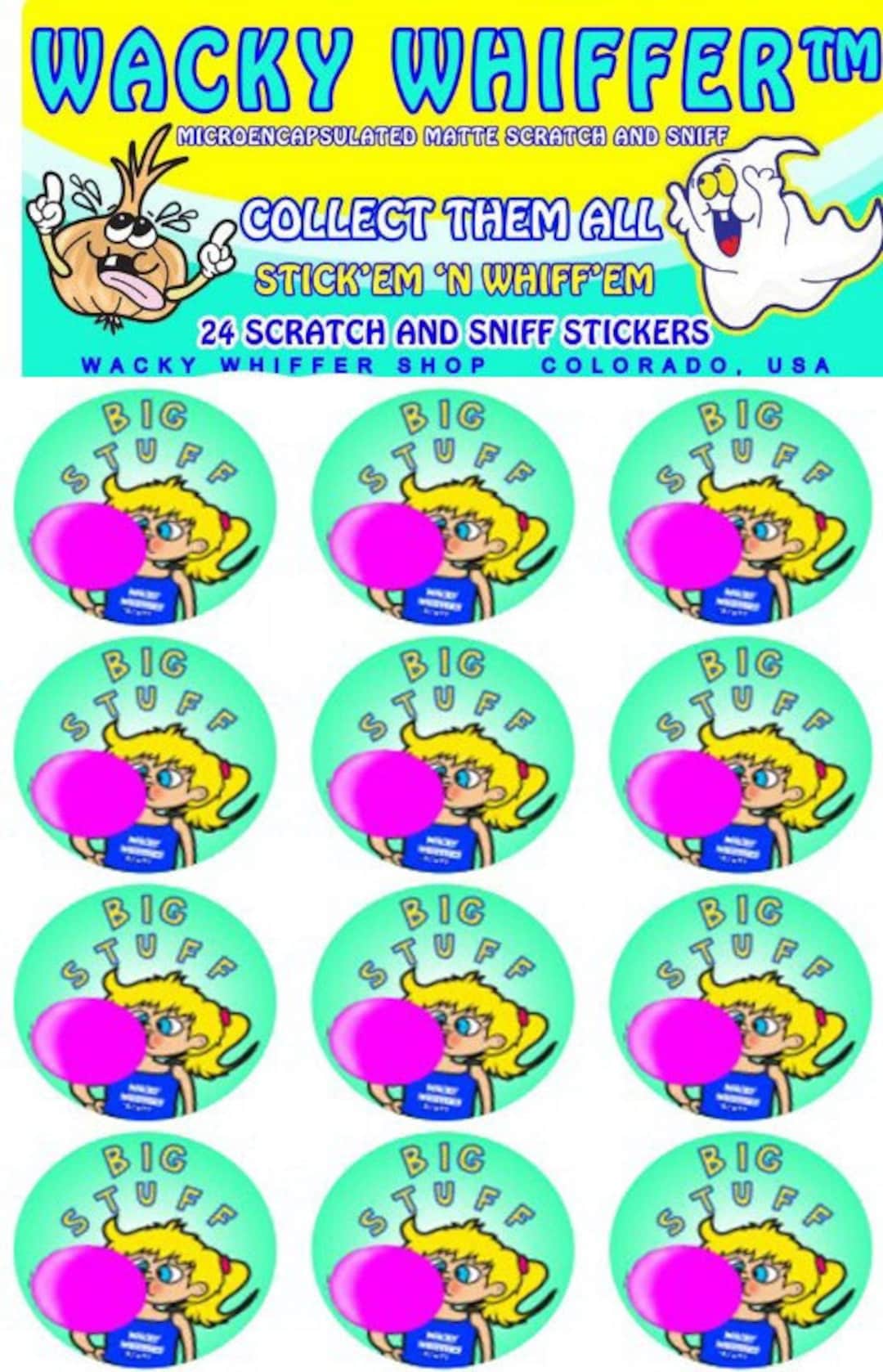 Bubblegum Scented Stickers. Bubblegum Scented Scratch and Sniff ...